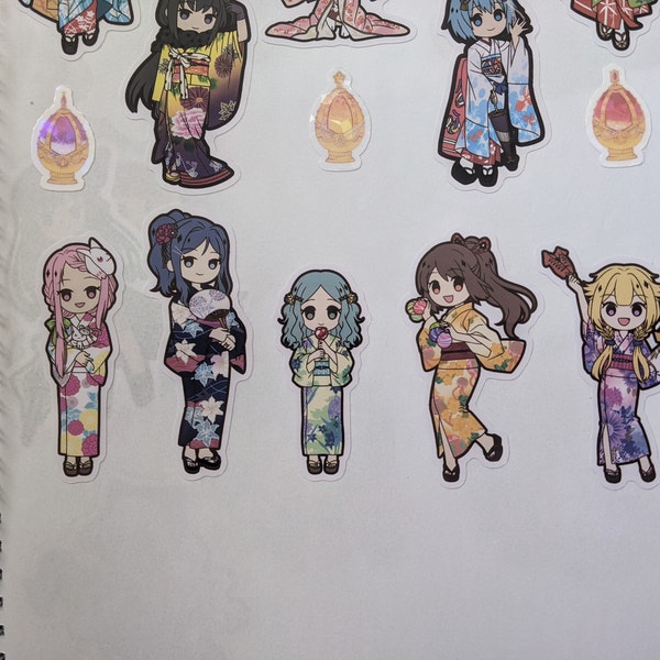 Madoka Magica & Magia Record Vinyl Sticker Sheets - for Laptop Car ...