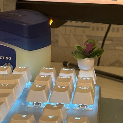 Cute Green Flower Plant R4 Esc Artisan Keycap for Mechanical - Etsy