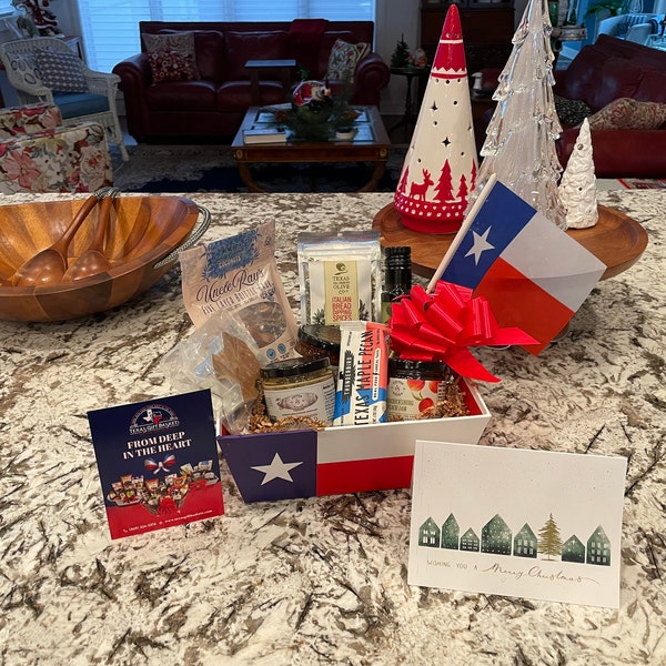 Welcome to Texas Gift Basket, Personalized Holiday Gift With Spicy ...