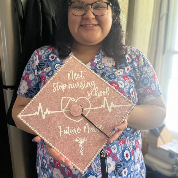 Next Stop Nursing School Graduation Cap Topper - Etsy