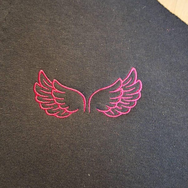 Angel Wings Machine Embroidery Design, 10 Sizes, Angel Embroidery ...