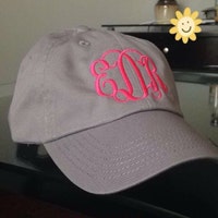 Ladies' Monogram Baseball Cap Custom Color Hat and Embroidery. - Etsy