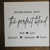 The Perfect Blend Family Signs Personalized, Perfect Blend Sign ...