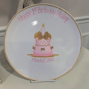 Tea Party Bridal Shower Guest Signature Plate / Guest Book Alternative ...