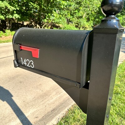 Mailbox Post Numbers Modern Style House Numbers 4 - Etsy