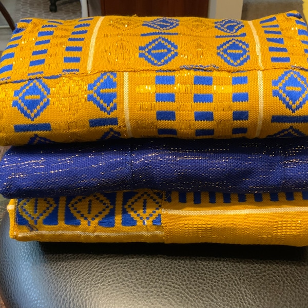Ghana Handwoven Kente Fabric/kente Cloth Called Fatia Fata Nkrumah - Etsy
