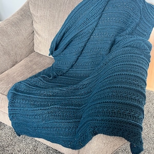 Colorado Throw Blanket Crochet Pattern, Crocheted Blanket Pattern ...