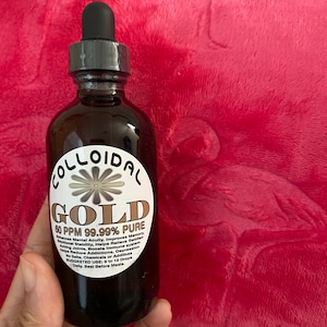 Pure Colloidal Gold 60PPM Not a Ruby Red - Etsy