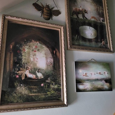 Fairy Art Print Bedtime Story Print Mounted or Unmounted Canvas on ...