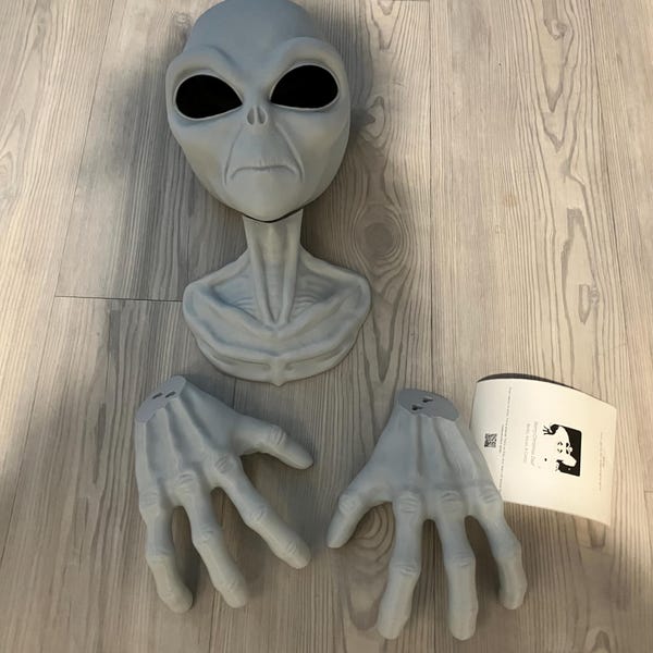 Alien Wall Art Mount 3d-printed Headphone Mount| Greys UAP UFO - Etsy