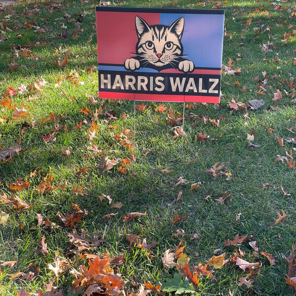 Harris Walz for the People 2024 Yard Sign, Harris for President 2024 ...