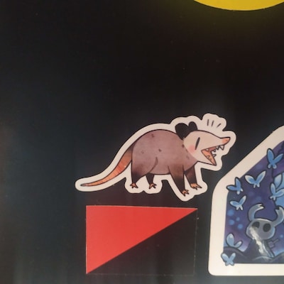 Yelling Possum Sticker - Etsy
