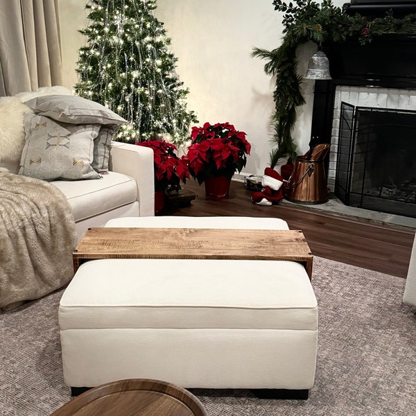 Ottoman Sled || Ottoman Coffee Table Tray || FREE SHIPPING || Coffee ...