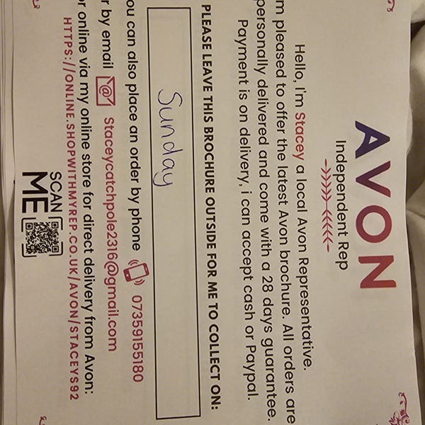 AVON Pink Order Form + Order Tracker Template , AVON Printable Order ...