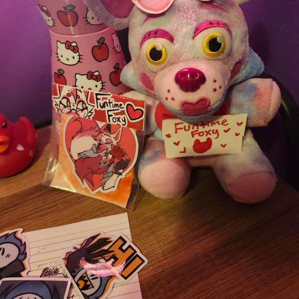 Sticker Funtime Foxy Valentines FNAF | Matte Vinyl - Etsy