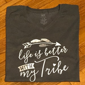 Family SVG, Life is Better With My Tribe SVG File, Mom Shirt Iron on ...