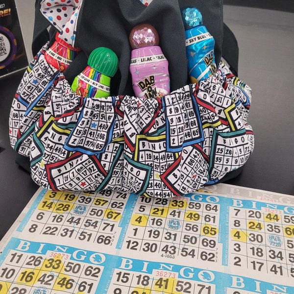 Bingo Dauber Bag: Canvas Tote Handbag With Pockets - Etsy