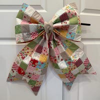 Patchwork Quilted Bow Sewing Pattern PDF • Confident Beginner • Scrap ...
