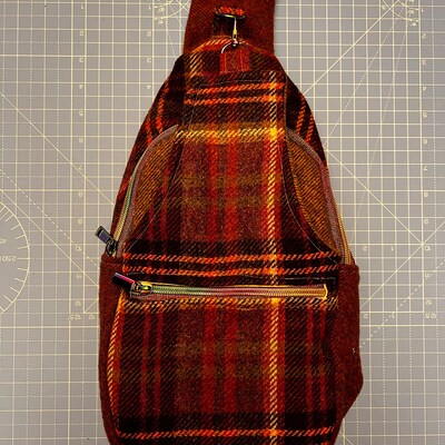 Sling Bag SEWING PATTERN, Digital File, VIDEO, Retro Style Sling Bag ...