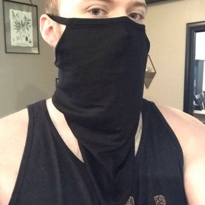 Neck Gaiter for Men, Scarf Face Mask, Black Balaclava Men, Face Mask ...