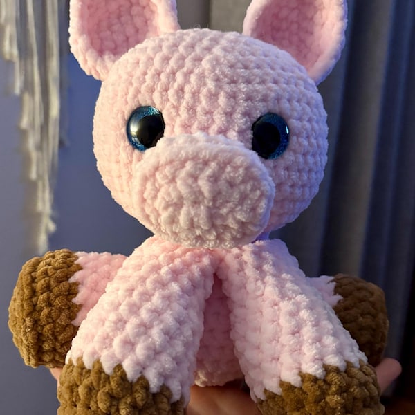 Piper the Sitting Pig - CROCHET PATTERN - Etsy