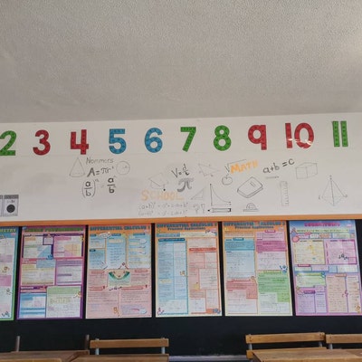 NEUTRAL Skip Counting Large Number Display Neutral Classroom Decor - Etsy