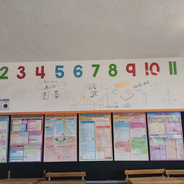 NEUTRAL Skip Counting Large Number Display | Neutral Classroom Decor - Etsy