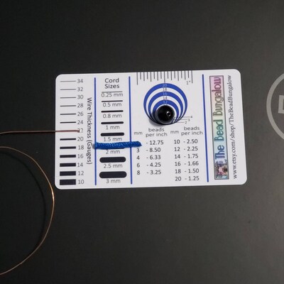 Jewelry Makers Tool Measuring Guide credit Card Size for Measuring ...