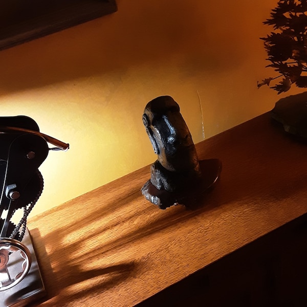 Easter Island Head Replica: Moai Sculpture, Polynesian Decor, Art ...