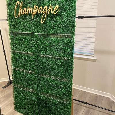 Champagne Glass Holder Wall Mounted Shelves. Clear, Thick, Durable ...