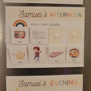 Editable Kids Daily Routine Cards Daily Visual Schedule Chore Chart for ...