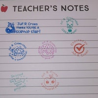 Custom Checklist Stamps Checked by Stamp Personalized - Etsy