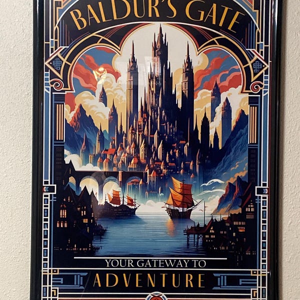 Dnd Tarot Poster, the Rogue, Art Nouveau, Dungeons and Dragons Wall Art ...