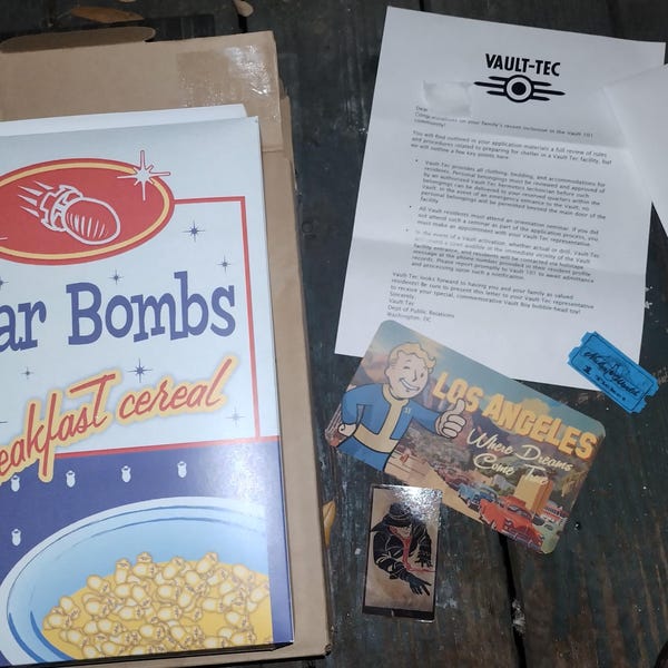 Un-official Handmade Fallout 4 - Cardboard Box Props - Etsy