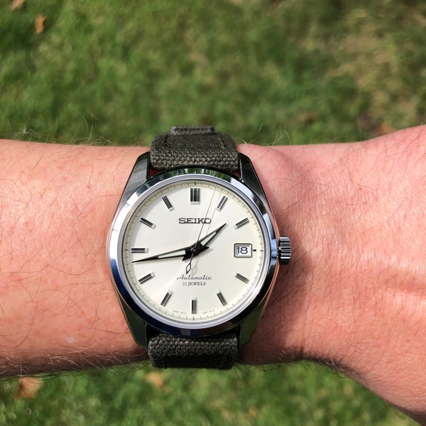 Basque Olive Canvas Watch Strap From 15oz Canvas, 20mm, 22mm, 24mm ...