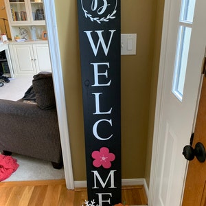Welcome Sign With Interchangeable Designs - Etsy