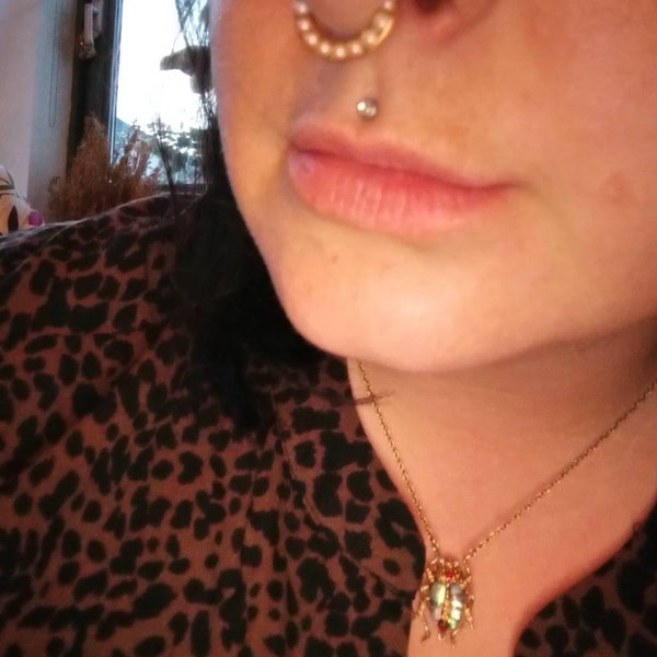 Indian Swirl Septum Clicker Ring / Daith Earring, Rose Gold / Gold ...