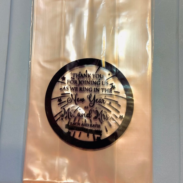 Clear Cellophane Bags: Personalized Wedding and Party Favors - Printed ...