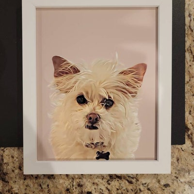 Custom Pet Portraits Using Pet Photo Personalized Digital Dog Portraits ...
