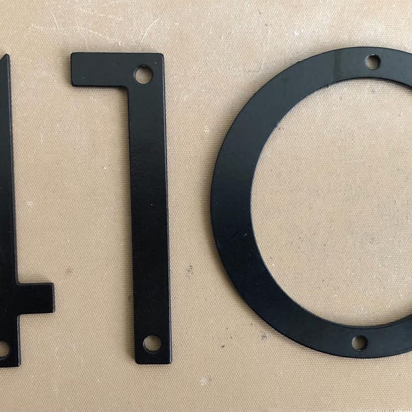5" Custom Metal Address Numbers - Metal House Numbers - Street Address ...
