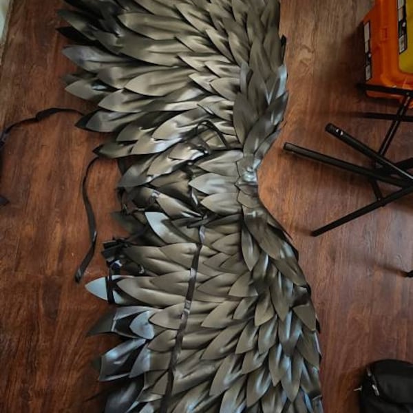 Movable Black Wings, Devil Wings, Fallen Angel Costume Flexible Wings ...