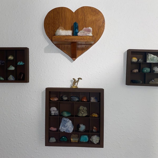 Wooden Curiosity Cabinet Printer Tray Letterbox Display, Rock Display ...