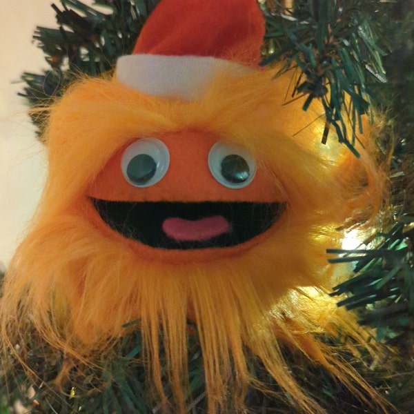 Gritty Ornament - 3D Felt, Handmade - Etsy