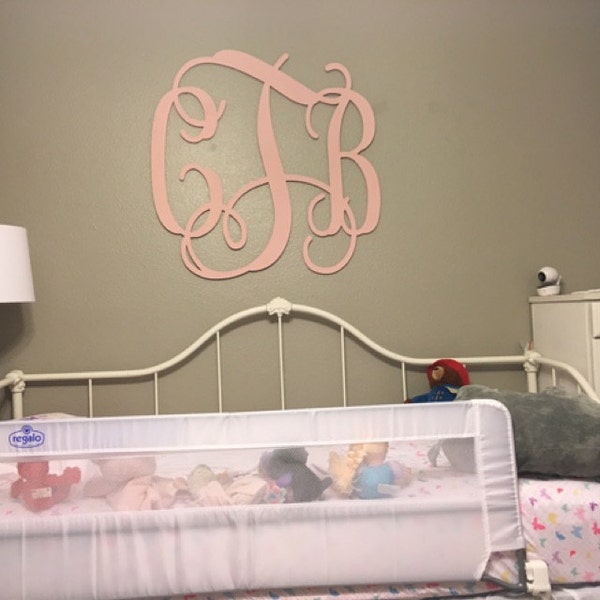 Monogram Letters - Unpainted Wood Monogram - Monogram Wall Hanging ...