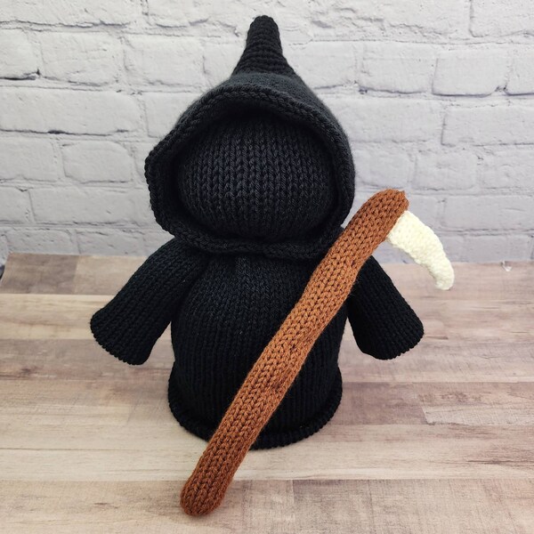 Thanatos, the Grim Reaper Knitting Machine Pattern | Grim Reaper Addi ...