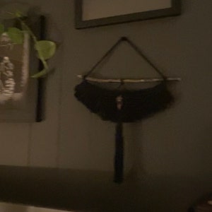 Crow Macrame Wall Hanging the Morrigu Crow - Etsy