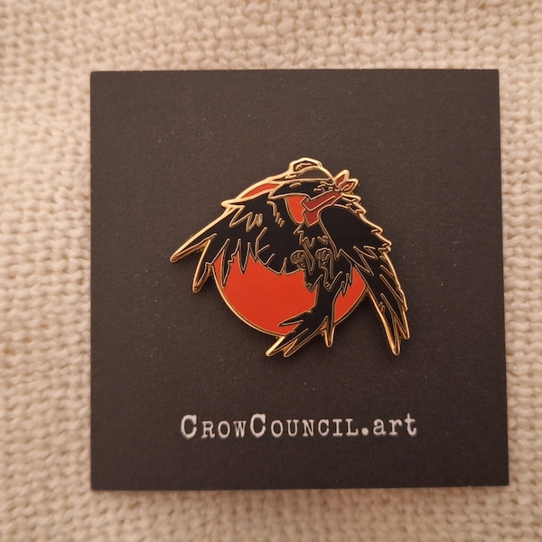 Crow Cowboy "yeecaw" Enamel Pin - Etsy
