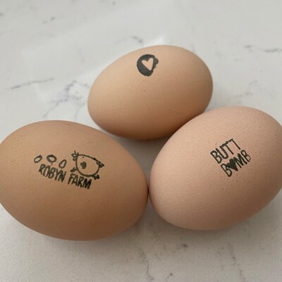 Egg Stamp Cute Little Chicken Stamp Mini Egg Stamp - Etsy