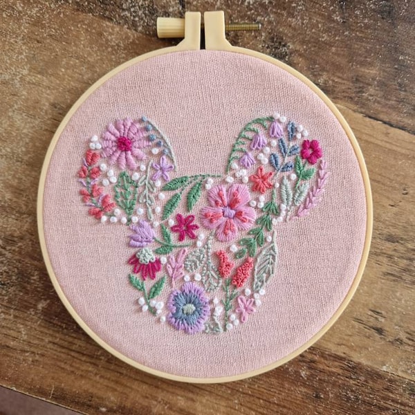 Brain Flower Embroidery Pattern Brain Embroidery Organ Embroidery ...