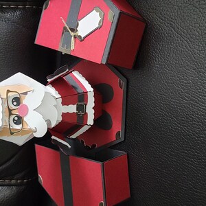 SANTA BOX Card SVG Instant Download Svg Project for - Etsy Denmark